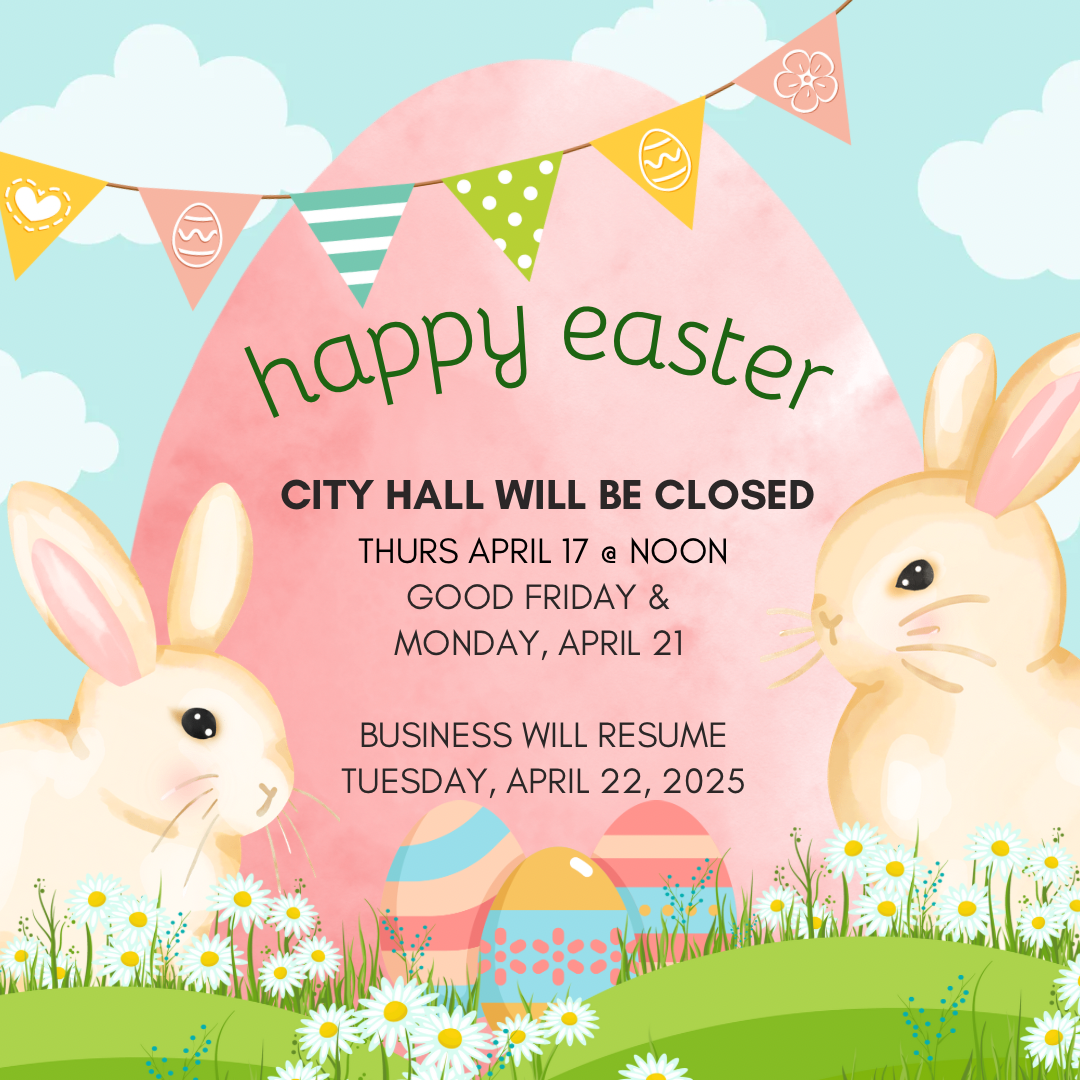 Easter schedule - City of Gregory TX